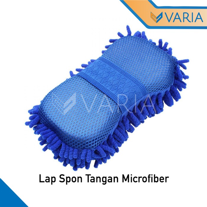 Jual Lap Spon Tangan Microfiber Cendol Besar Pembersih Cuci Mobil Motor ...