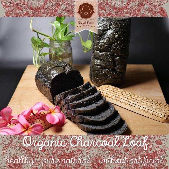 Jual ROYAL FLOUR Healthy Natural Organic Charcoal Loaf - Brioche - Roti ...