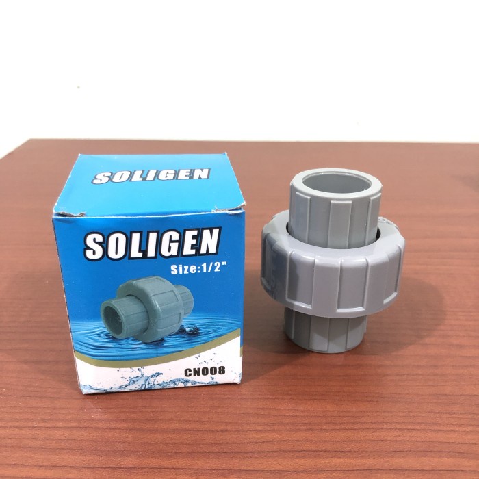Jual Watermur PVC / Water Mur Plastik Soligen 1/2 inch 1/2" Kopling ...