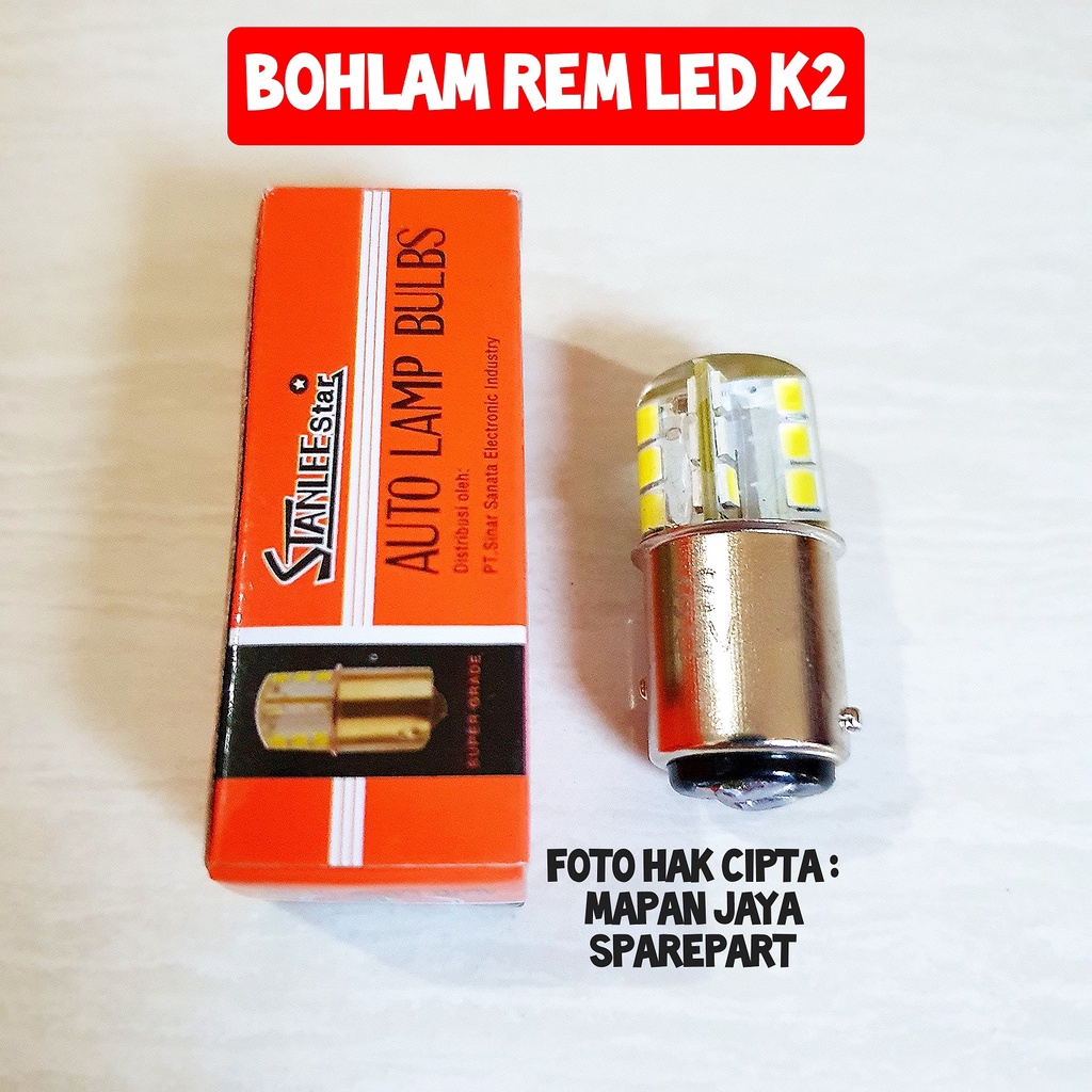 Jual BOHLAM LAMPU REM LED KAKI 2 6000K STANLEESTAR 12V | Shopee Indonesia