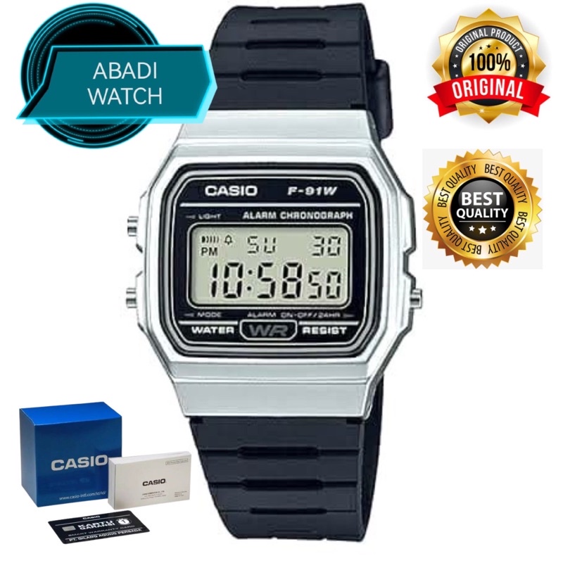 Jual Casio Standard F-91WM-7ADF - Vintage Series - Resin Band Original ...