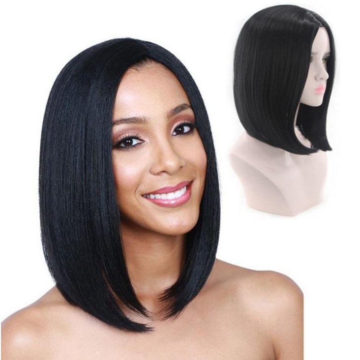 Jual Wig Rambut Wanita Lurus Pendek Straight Hair High Quality Hair ...