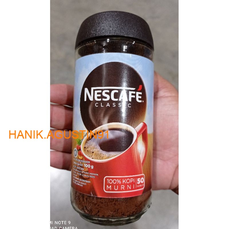 Jual Nescafe Classic Kopi Instant Kopi Hitam 100gr Jar SS91 | Shopee ...
