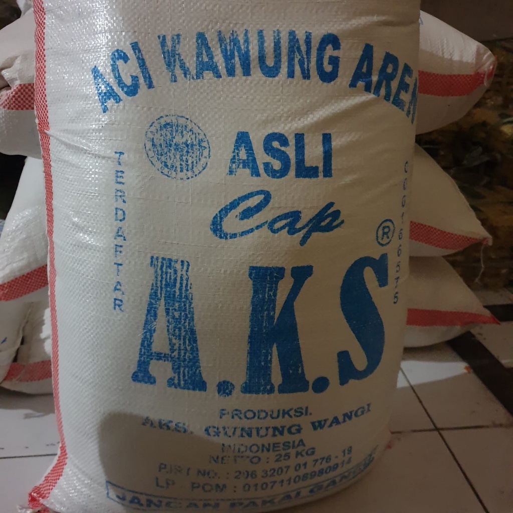 Jual [Zak 25kg] Aci Kawung Aren Asli tasikmalaya Cap AKS Gunung Wangi ...