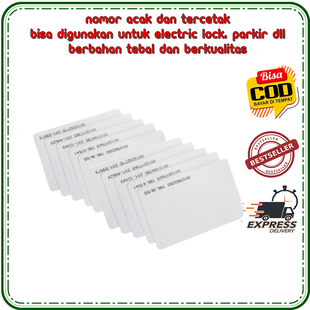 Jual Kartu RFID Proximity 125 Khz Card Tag 125khz Read Only Absensi ...