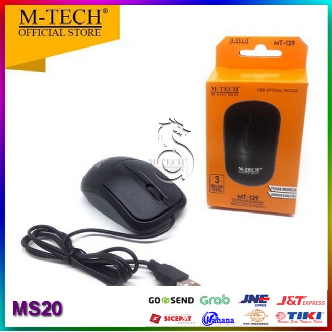 Jual M-Tech Mt - 129 Mouse Optic Usb Kabel | Shopee Indonesia
