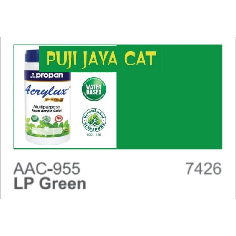 Jual ACRYLUX AAC-955 LP GREEN 7426 CAT PROPAN AQUA ACRYLIC COLOR ...