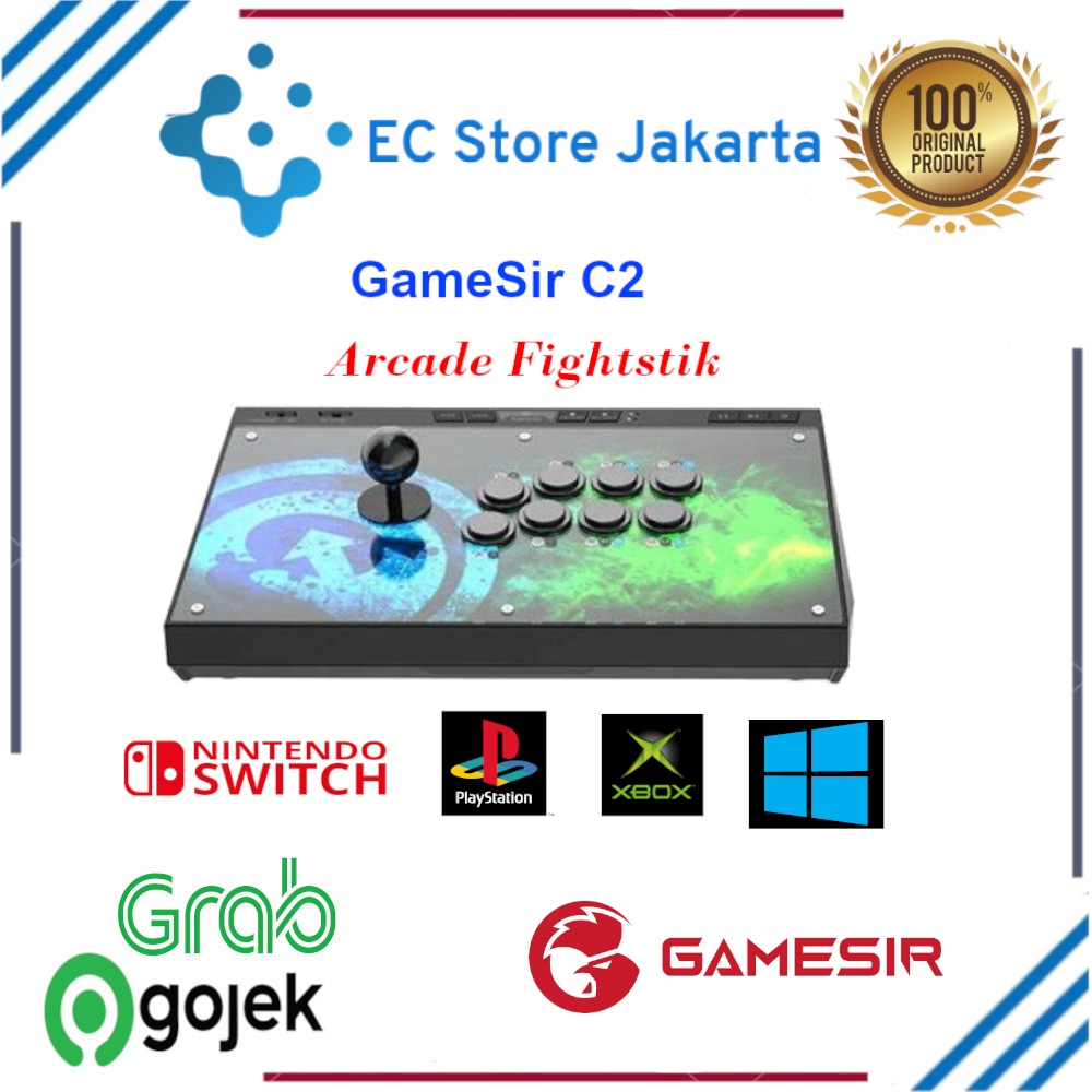 Jual GameSir C2 Arcade Fightstick Gaming Joystick For PS4 PC Switch Xbox One | Shopee Indonesia
