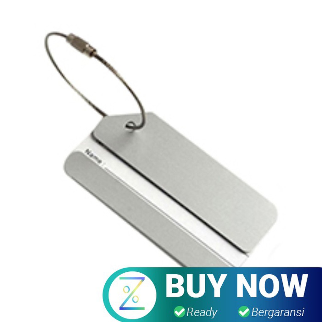 Jual HEBA Name Tag Tas Koper Aluminum - 608 - Silver | Shopee Indonesia