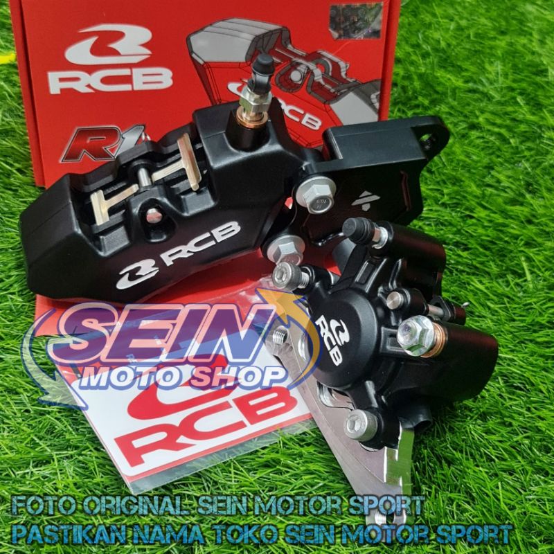 Jual Kaliper Rcb Nmax Old 4 piston Depan belakang 2Piston Paket 1 set R1 R55 | Shopee Indonesia