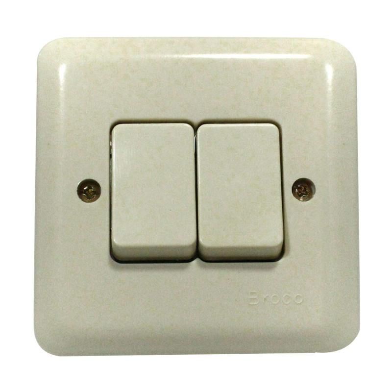 Jual SAKLAR BROCO DOUBLE SWITCH NEW GEE | Shopee Indonesia