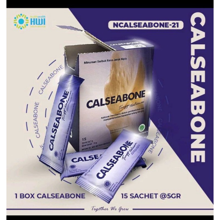 Jual calseabone original hwi kemasan penuh 1 box isi 15sachet | Shopee ...