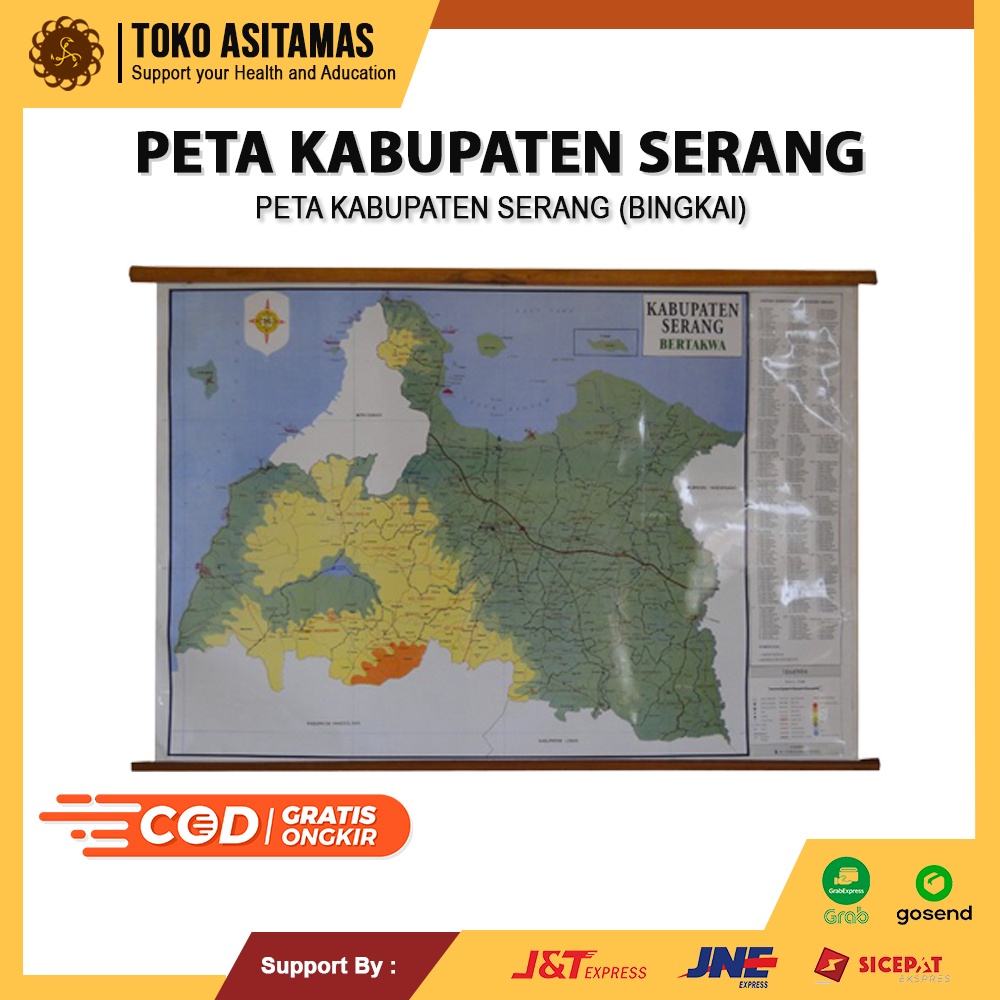 Jual Peta Kabupaten Serang (Bingkai) | Shopee Indonesia