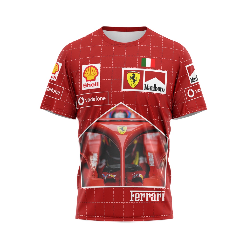 Jual Jersey Ferrari Formula One F1 Team Racing Pria Custom Full ...