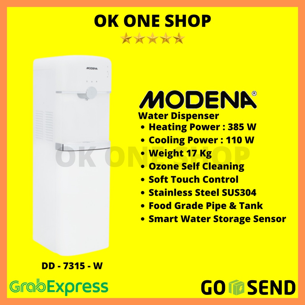 Jual MODENA Dispenser Lucido - DD 7315 W (Bottom Loading | Ozone Clean ...