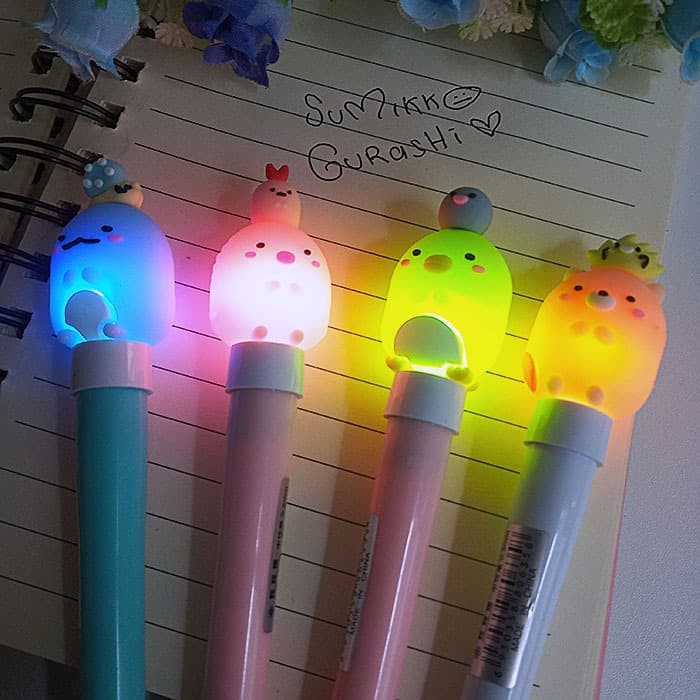 Jual Pulpen Lampu Sumikko Gurashi-Bisa Nyala/LED Pen /Pulpen Senter ...