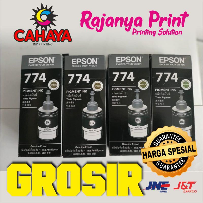 Jual Tinta epson 744 black M100/M200/L655/L1455/hitam | Shopee Indonesia