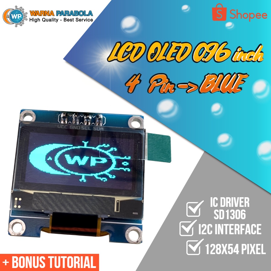 Jual Modul Lcd Display Oled 0.96 Inch 128X64 I2C 4 Pin Arduino | Shopee ...