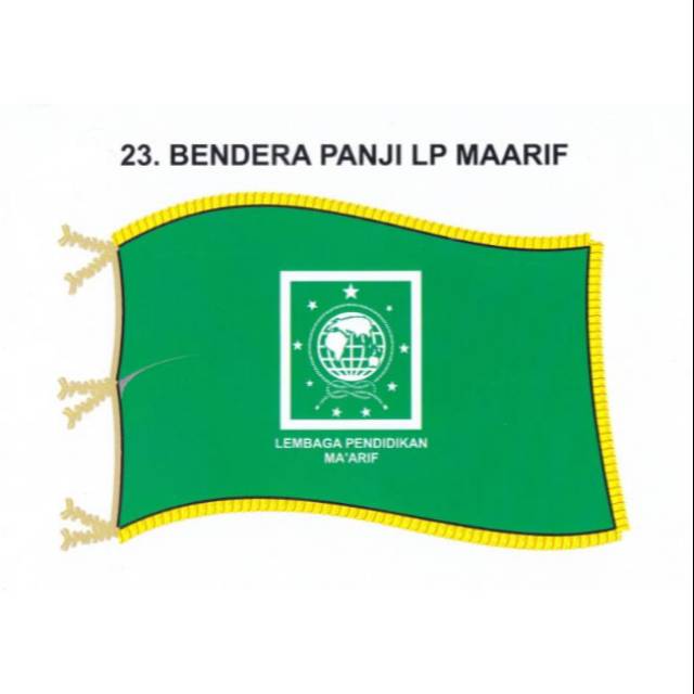 Jual BENDERA PANJI LP MAARIF. Ukuran 80x110 cm. Sablon 2 sisi. | Shopee ...
