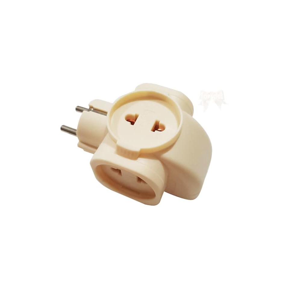 Jual Steker T-Arde 4 arah + tombol switch on off / Colokan Cabang Multi ...
