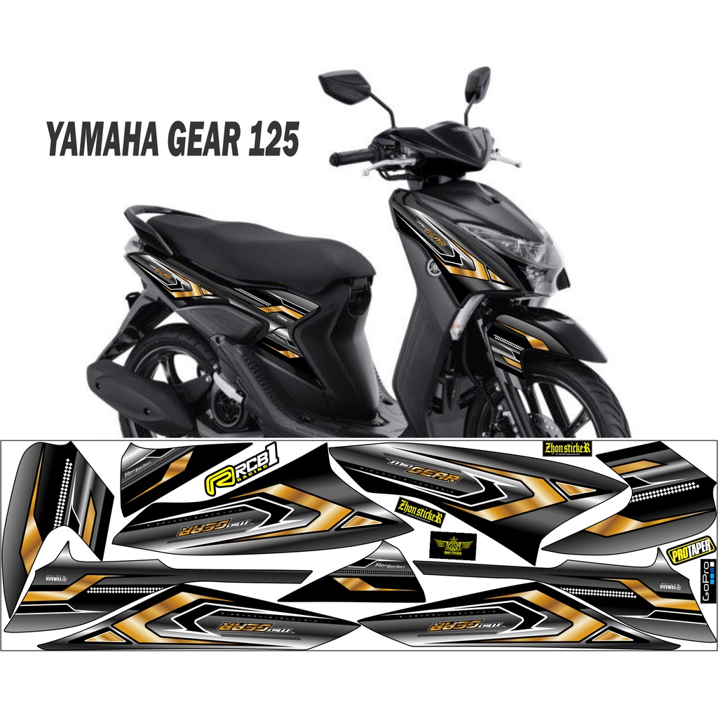 Jual STICKER YAMAHA MIO GEAR 125 STRIPING VARIASI PLAT BODI SIMPLE ...