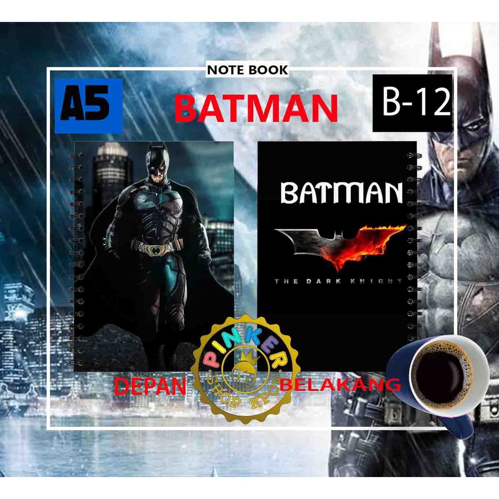 Jual Note/Notebook BATMAN SERI 2 A5 ISI 100 HALAMAN BUKU | Shopee Indonesia