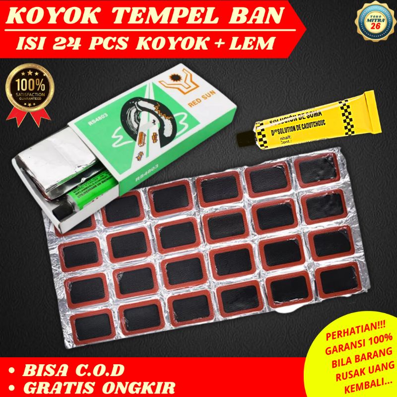 Jual Lem Ban Tempel Patch / Lem Ban Koyok Tempel / Koyok Tempel Ban TIP ...