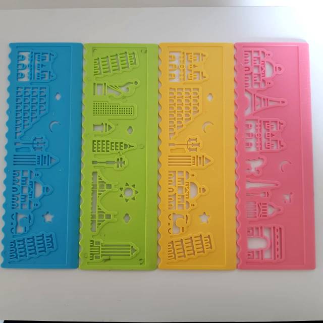 Jual Penggaris Mistar Sablon Fancy 15 cm | Shopee Indonesia