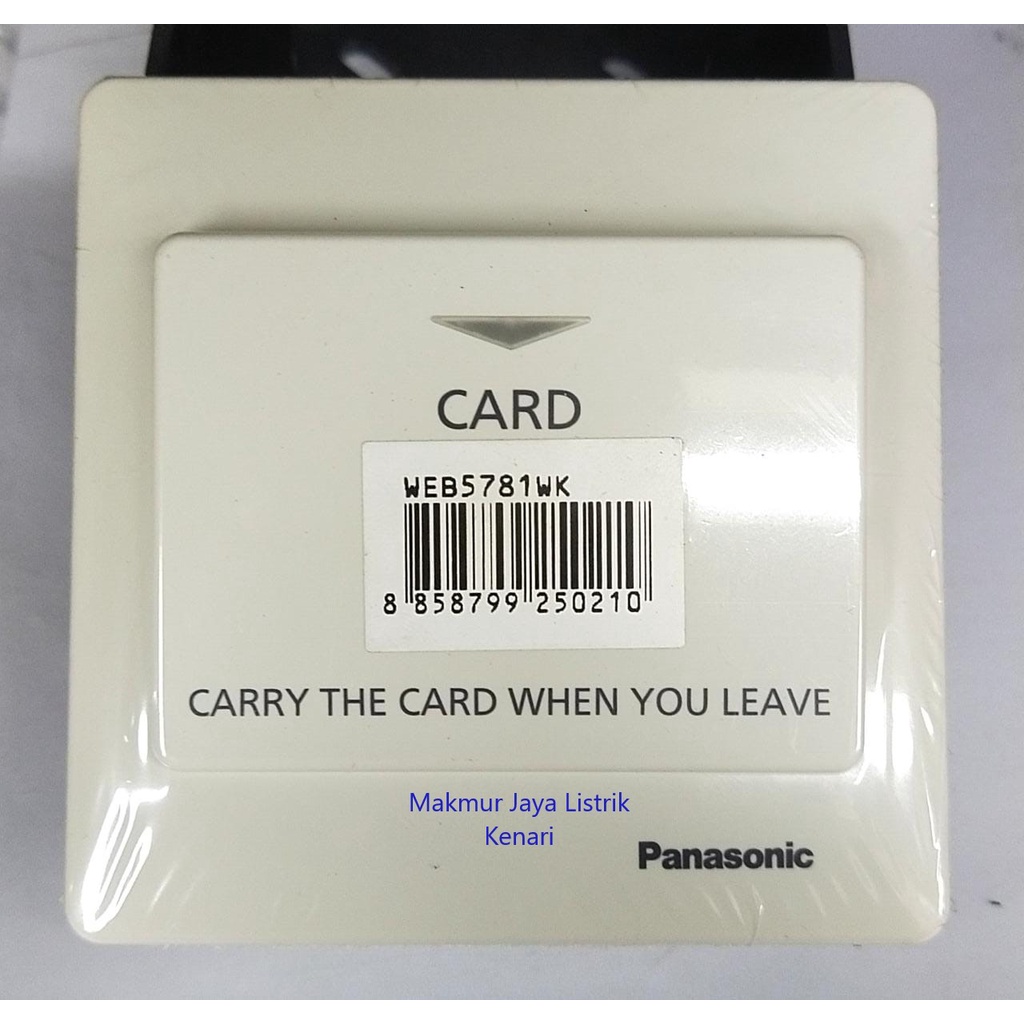 Jual Panasonic SAKLAR KEY CARD PANASONIC WEB5781WK / SAKLAR KARTU ...