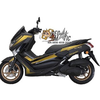 Jual Striping Cutting stiker Nmax Hitam - Gold 032 | Shopee Indonesia
