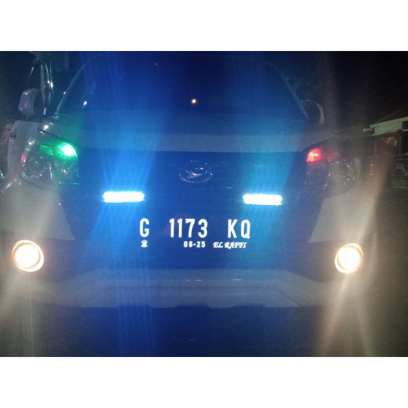 Jual plat nomor nyala led akrilik mobil led akrilik 1 pasang | Shopee ...