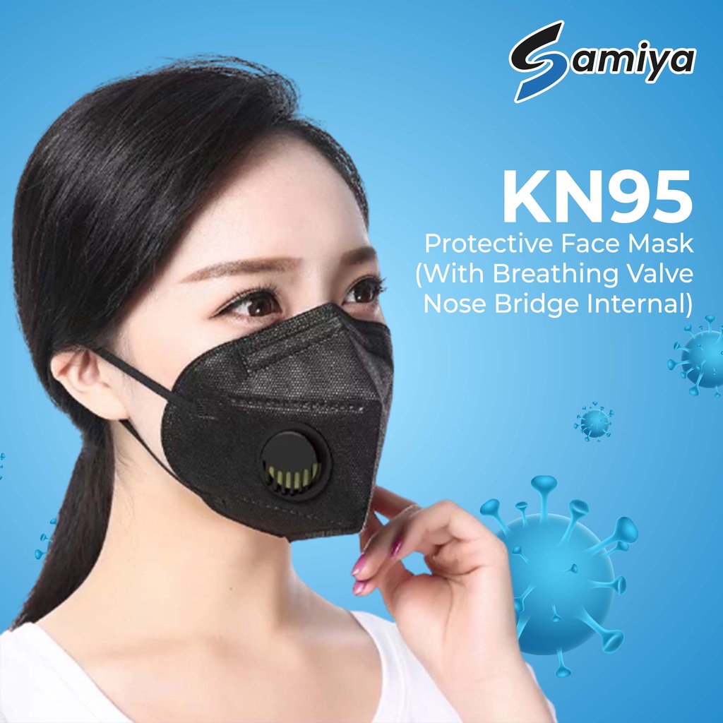 Jual masker medis KN95 profesional protective mask with valve dustproof ...
