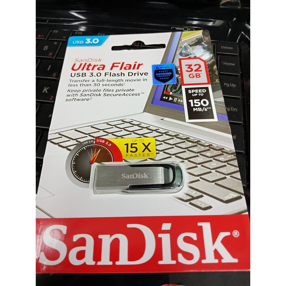 Jual Flashdisk Sandisk 32 GB Ultra Flair Usb 3.0 CZ73 Garansi Resmi | Shopee Indonesia