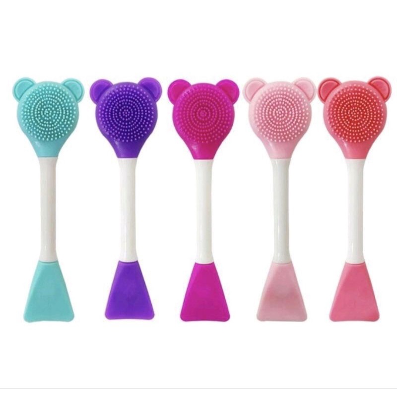 Jual [BISA PILIH] Kuas spatula masker sikat komedo hitam dan putih ...