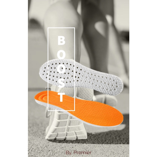 Jual Boost Insole Sepatu Sport Casual Shock Anti Bau Anti Bakteri Empuk ...