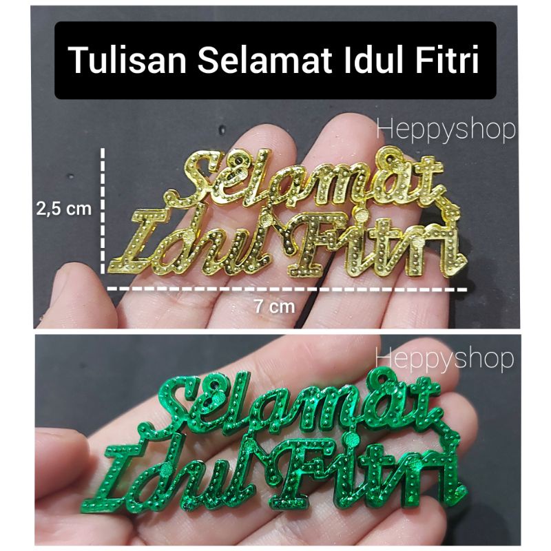 Jual Tulisan Selamat Idul Fitri, Hiasan Hampers Pita Lebaran | Shopee ...