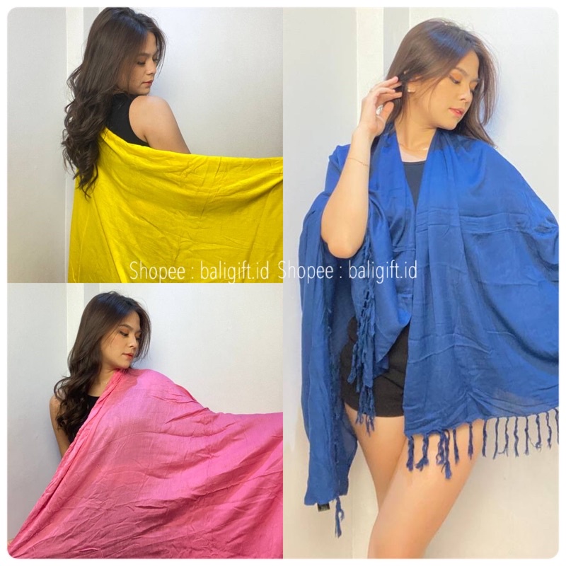 Jual KAIN PANTAI BALI RUMBAI POLOS & MOTIF BUNGA BASIC BAHAN RAYON ADEM ...