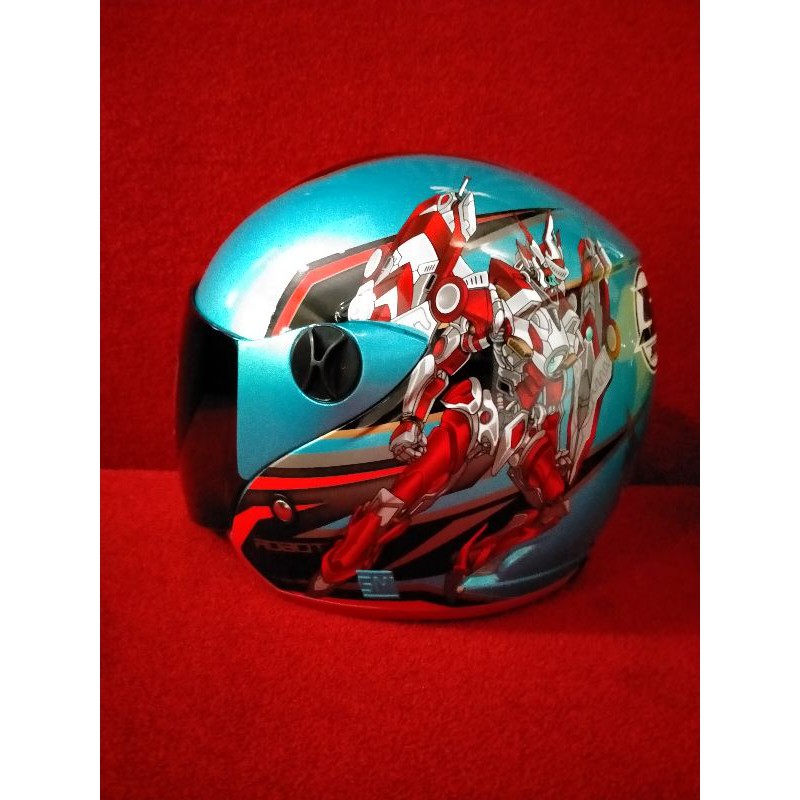 Jual helm anak cowok usia 10 thn gambar robot /transformer bagus ...
