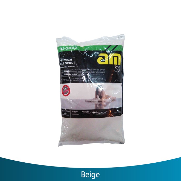 Jual AM 50 Tile Grout Warna Beige 1 Kg - Pengisi Nat Keramik | Shopee ...