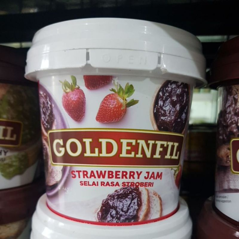 Jual goldenfil stawberry jam (selai rasa stawberry)/1kg | Shopee Indonesia
