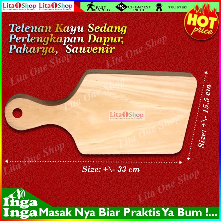 Jual Telenan Kayu Sedang Murah | Shopee Indonesia
