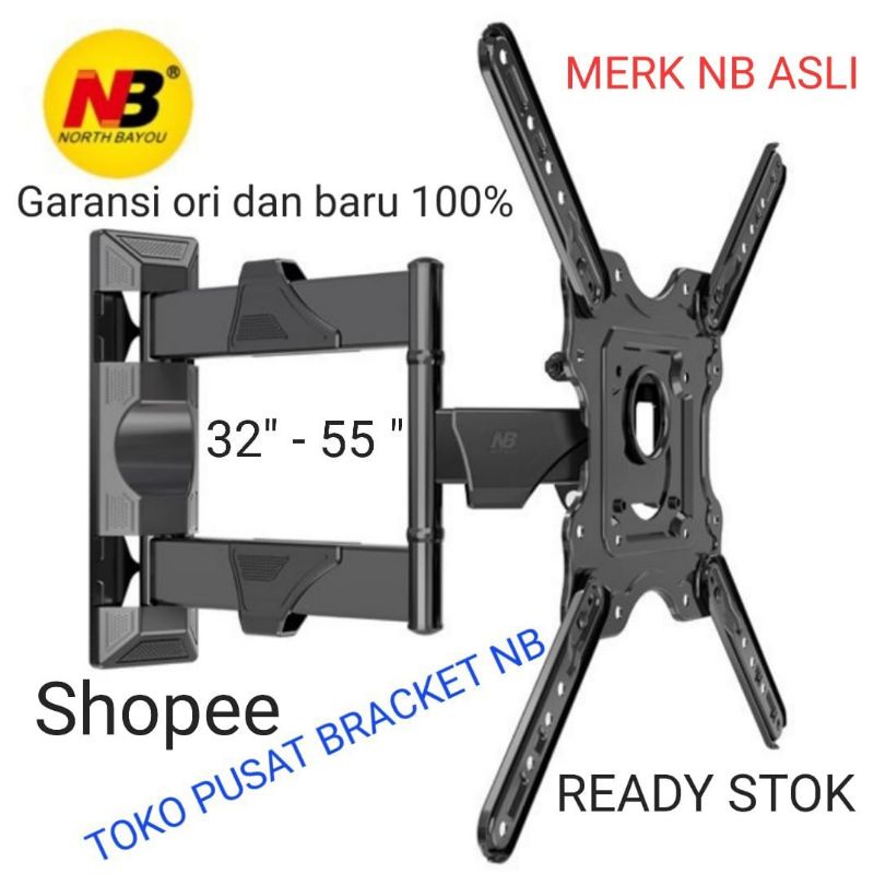Jual BRACKET NORTH BAYOU NB P4 32" 40," 43"49 "50 ,55" INCH | Shopee ...