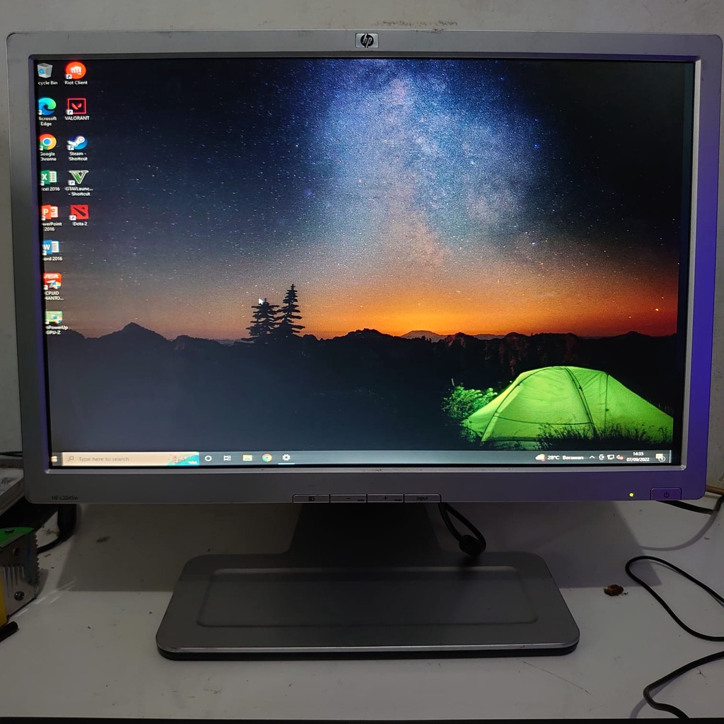 Jual Monitor 20 inch Hp L2045w kaki ori | Shopee Indonesia