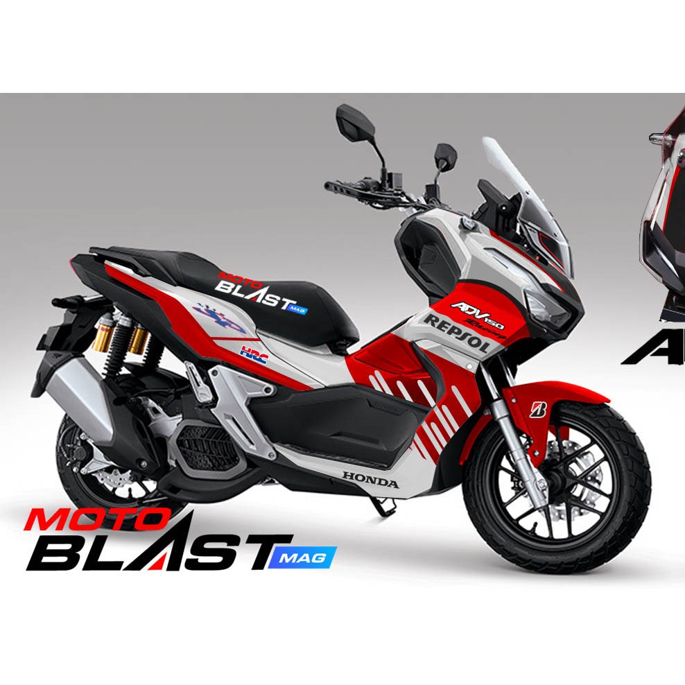 Jual Decal Stiker Honda ADV 150 White ABS Repsol NSR V2 FULLBODY ...