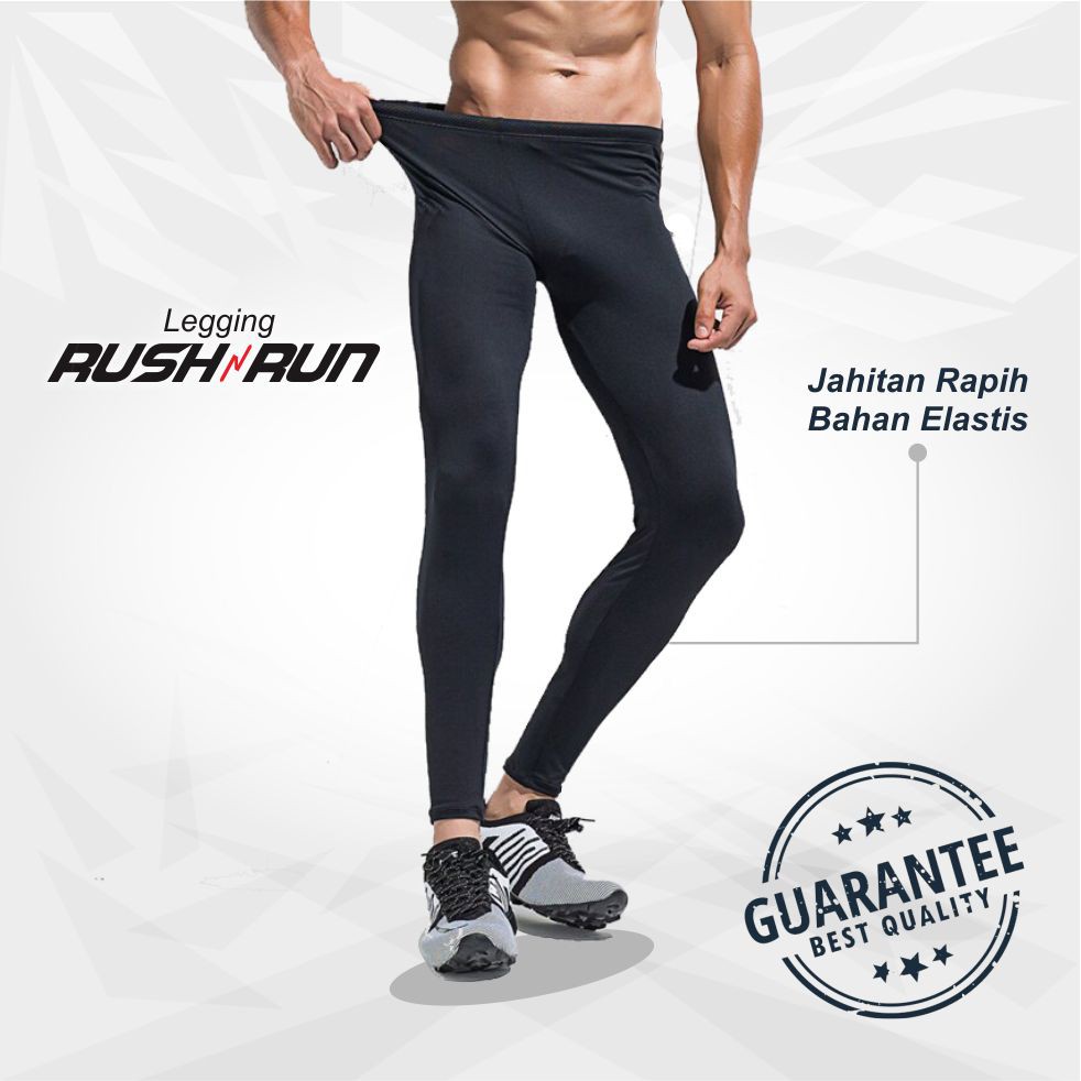 Jual CELANA LEGGING PRIA RUSH N RUN LONG PANTS DALEMAN BASELAYER ...