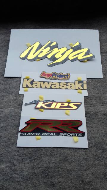 Jual STRIPING STIKER STICKER NINJA RR OLD ZX 150 CBU HITAM 2005 ...