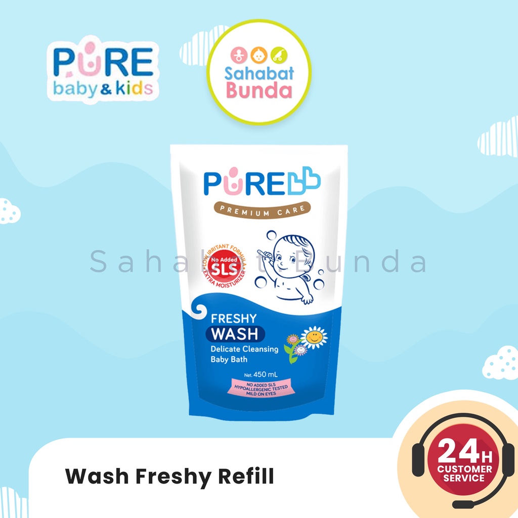 Jual PURE BABY Sabun Bayi Wash 2 in 1 Bath 2 Fruity & Freshy / Shampoo ...