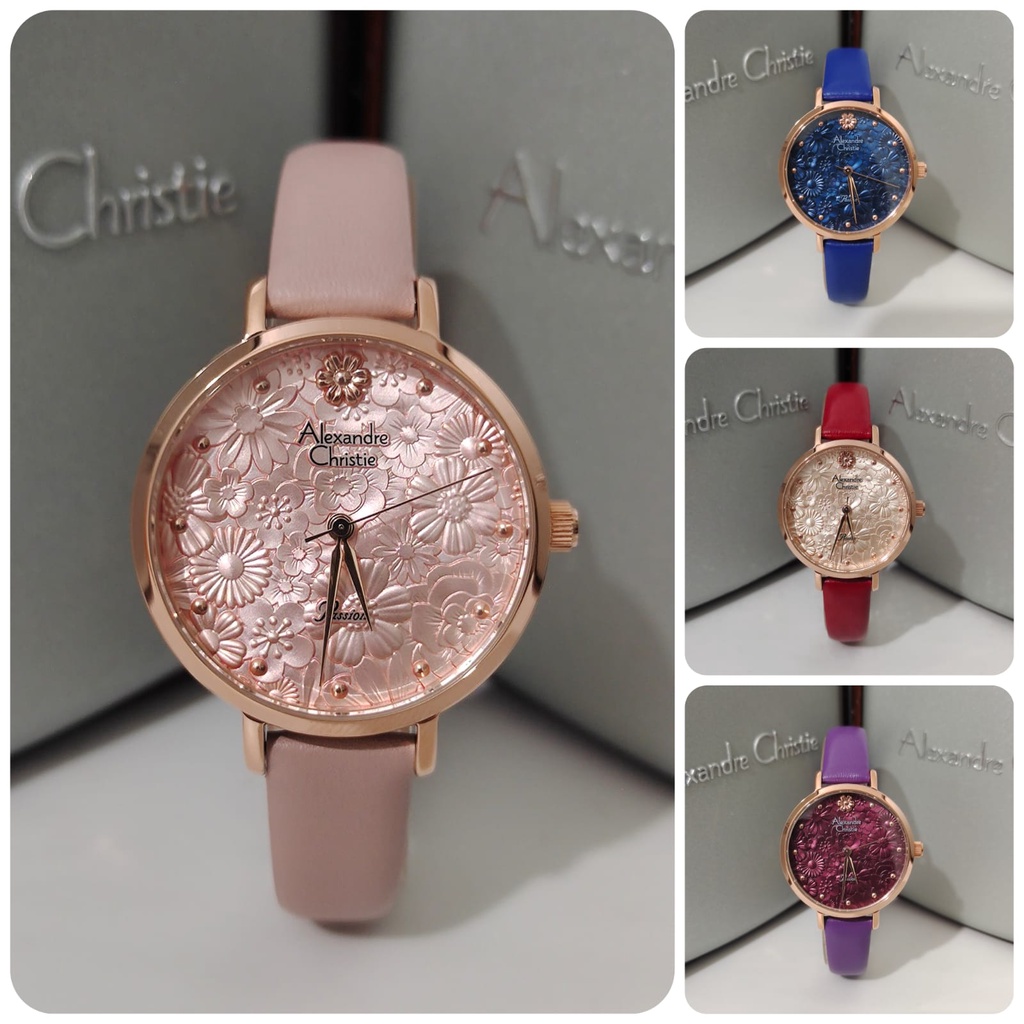 Jual Jam Wanita Alexandre Christie AC2957 AC 2957 Leather Original ...