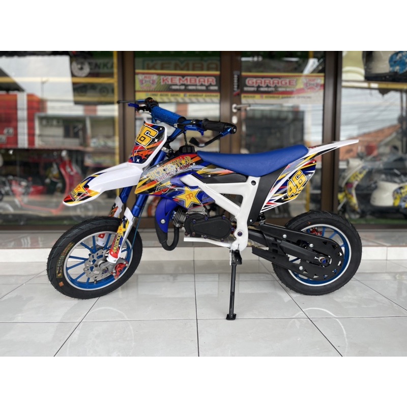 Jual Motor Mini Trail 50cc MT3A Rockstar Limited Edition | Shopee Indonesia