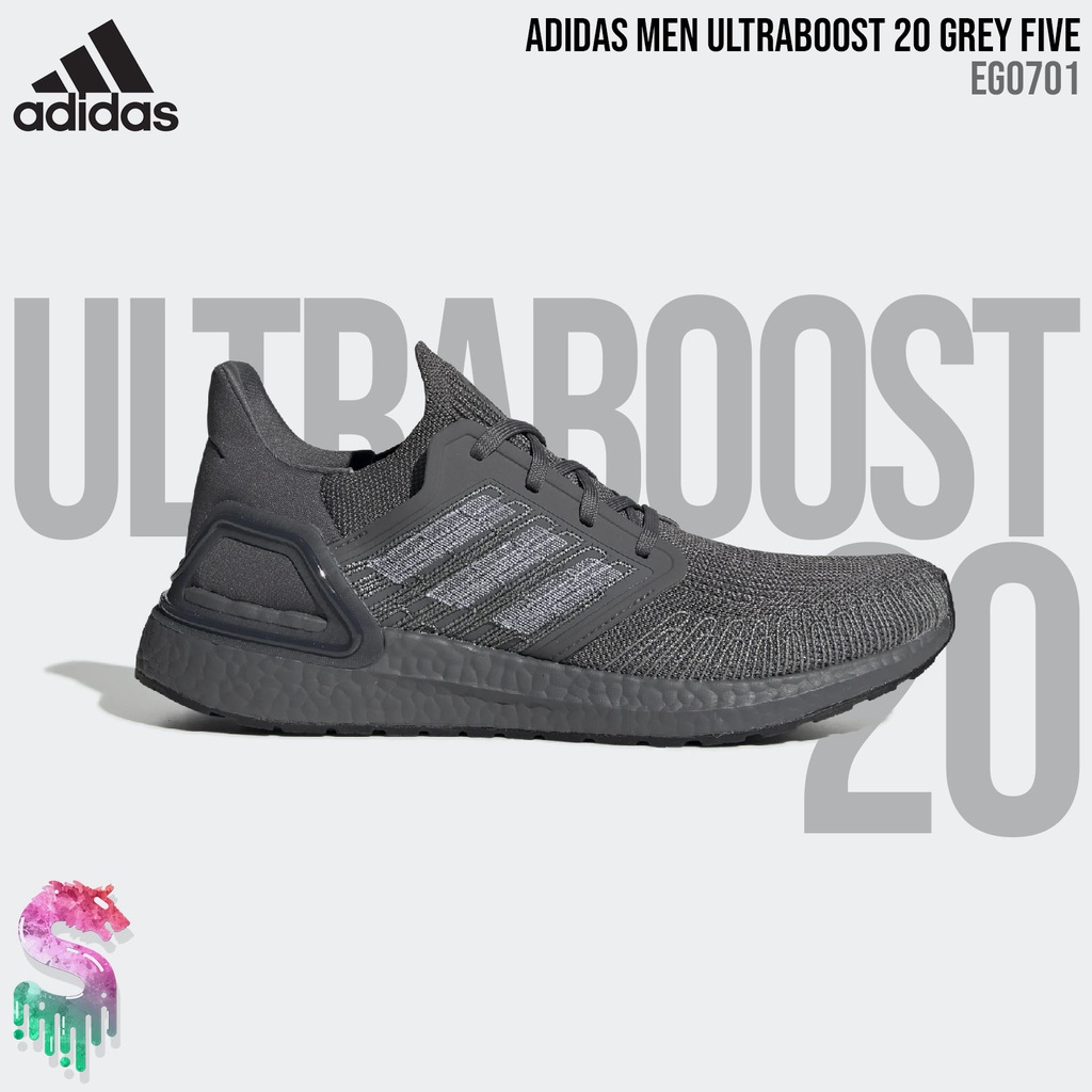 Jual adidas Ultraboost 20 [EG0701] Grey Five Men Original BNIB - Sepatu ...